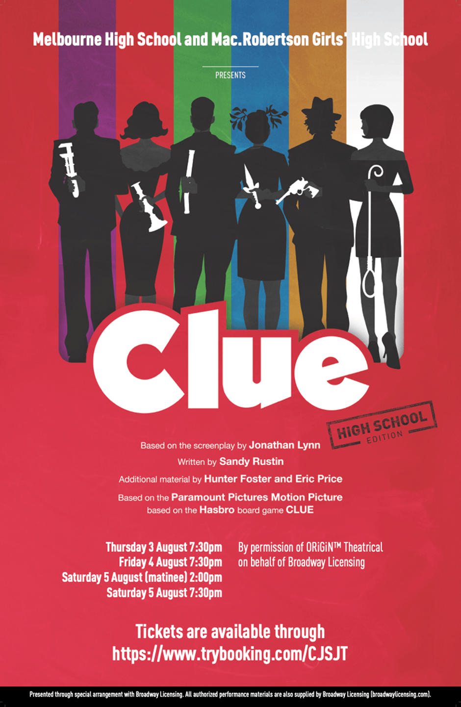 Clue: On Stage - MHS & MacRob School Play - Melbourne High School