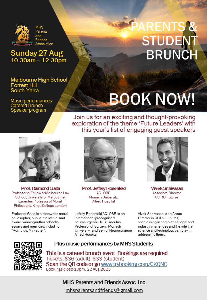 MHS P&F Annual Student & Parent Brunch - Melbourne High School