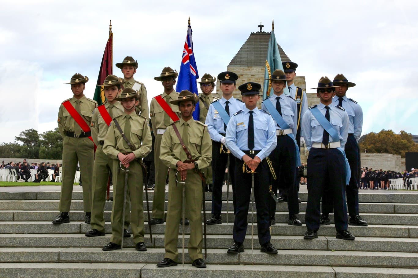 Air Force Cadets Representing 415 Squadron at ANZAC Services ...